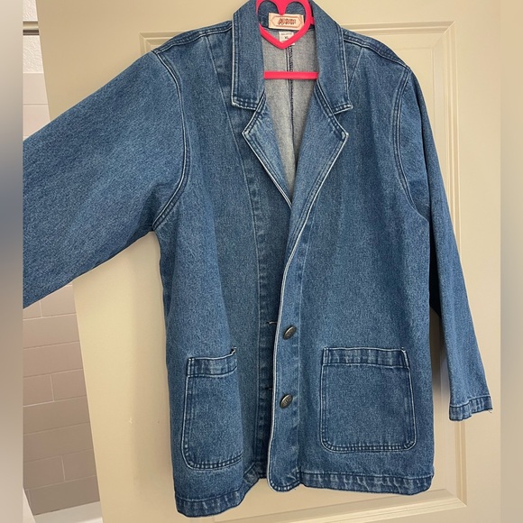 Apache | Jackets & Coats | Vintage Apache Denim Blazer Jacket Unisex ...